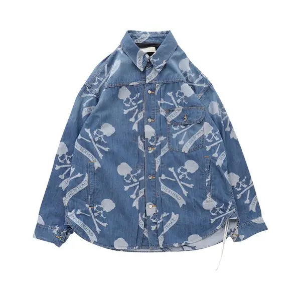 MASTERMIND WORLD Aloha Denim Shirt