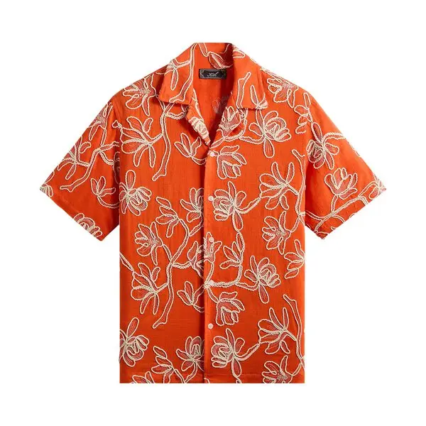Kith Corded Floral Thompson Camp Collar Shirt - Red