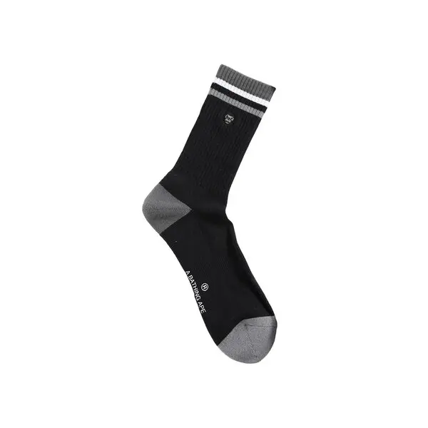 A BATHING APE Milo Line Crew Socks