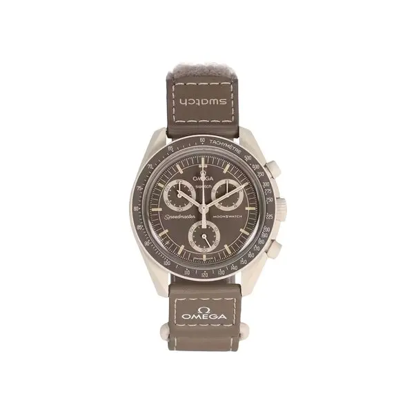 SWATCH X Omega Bioceramic Moonswatch "mission On Earth Desert - Brown