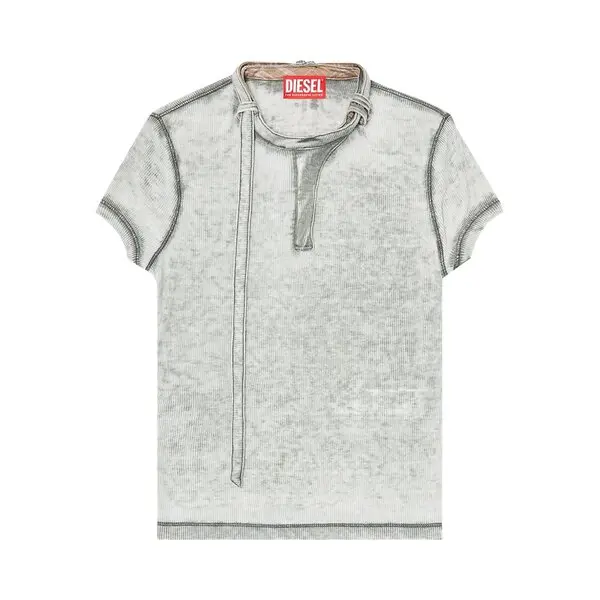 DIESEL® T-eresa Short-sleeve Top With Tie Detail