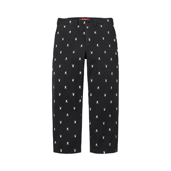 Supreme Playboy Chino Pants - Black
