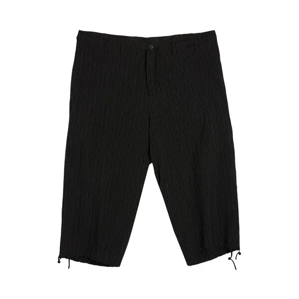 YOHJI YAMAMOTO POUR HOMME Pin Stripe China String Pants - Black