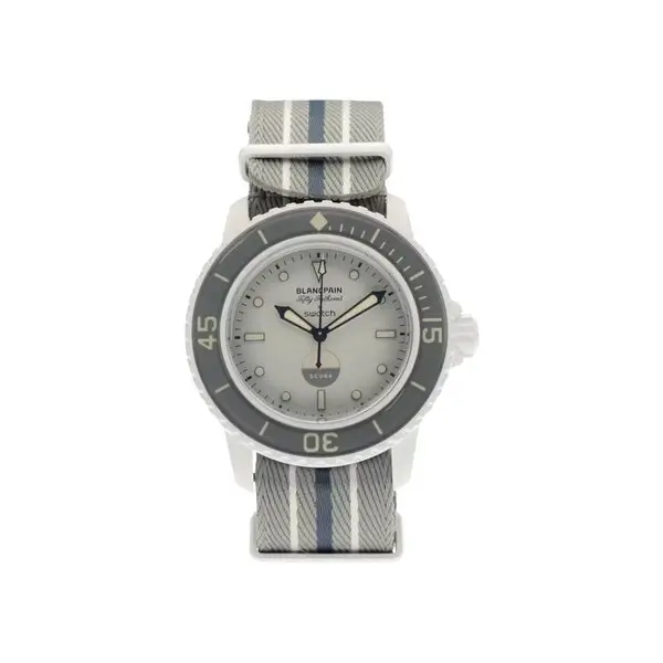 SWATCH X Blancpain Fifty Fathoms Scuba 'antarctic Ocean' Watch - Grey