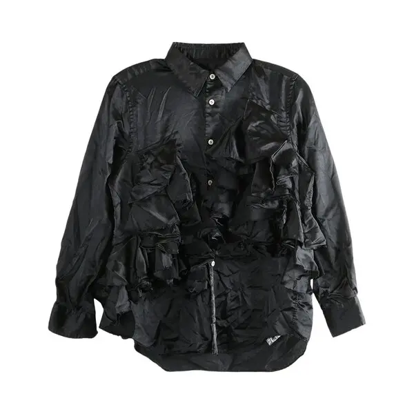 Comme Des Garçons Ruffled Button-up Blouse
