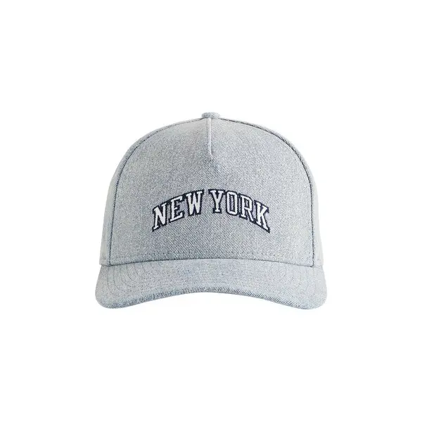 Kith X New Era For The New York Knicks Denim 9forty M Crown Snapback - Blue