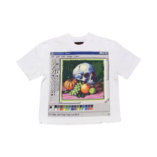 GODSPEED Paint Graphic T-shirt - White