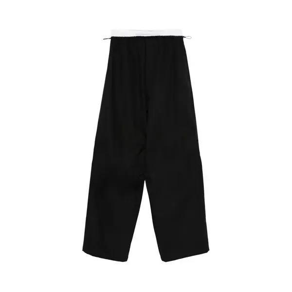 Alexander Wang Articulated Knee Logo Elastic Waistband Pants