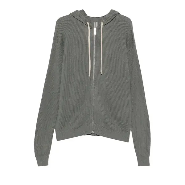 Rick Owens Zipped Knit Hoodie
