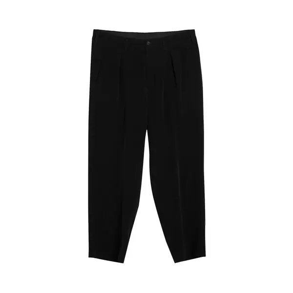 YOHJI YAMAMOTO POUR HOMME 1 Tuck Pants - Black