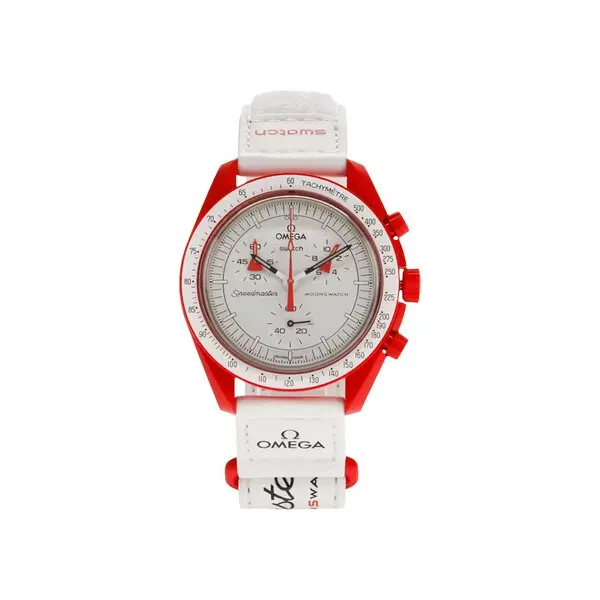 SWATCH X Omega Bioceramic Moon "mission To Mars" Watch - White