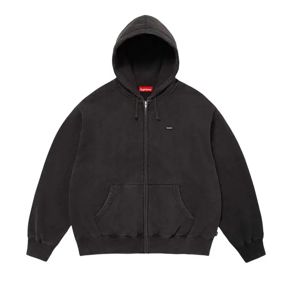 Supreme Small Box Zip Up Hooded Sweatshirt - Black
