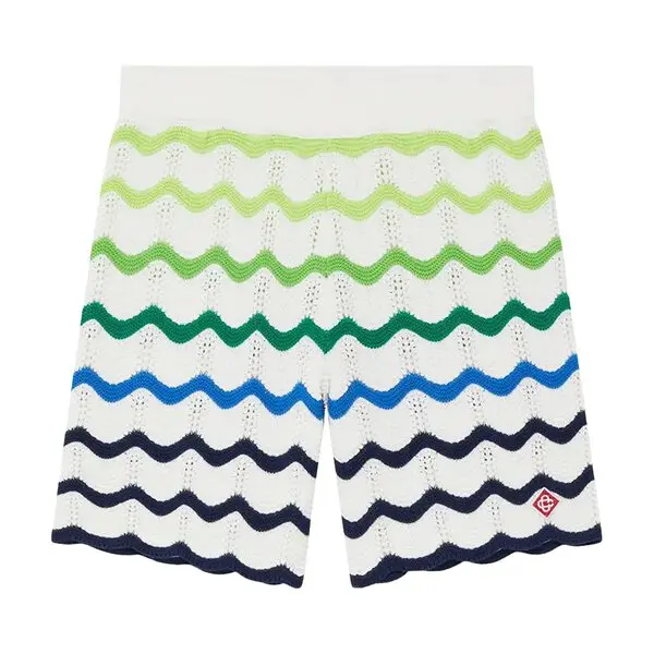 Casablanca Gradient Wave Knit Shorts