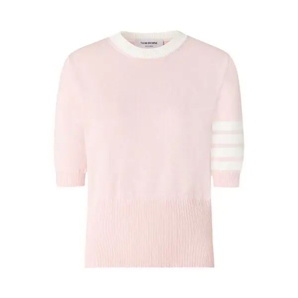 Thom Browne Hector Intarsia Short Sleeve Knit