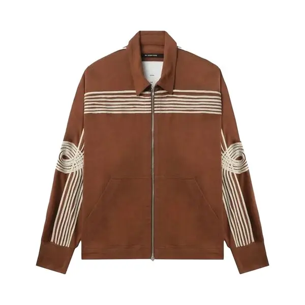 SONG FOR THE MUTE Track Jacket With Striped Applique