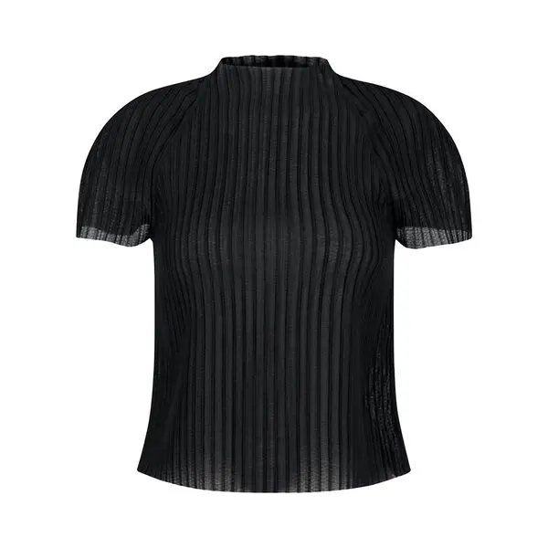 AMOMENTO Pleated Raglan Top