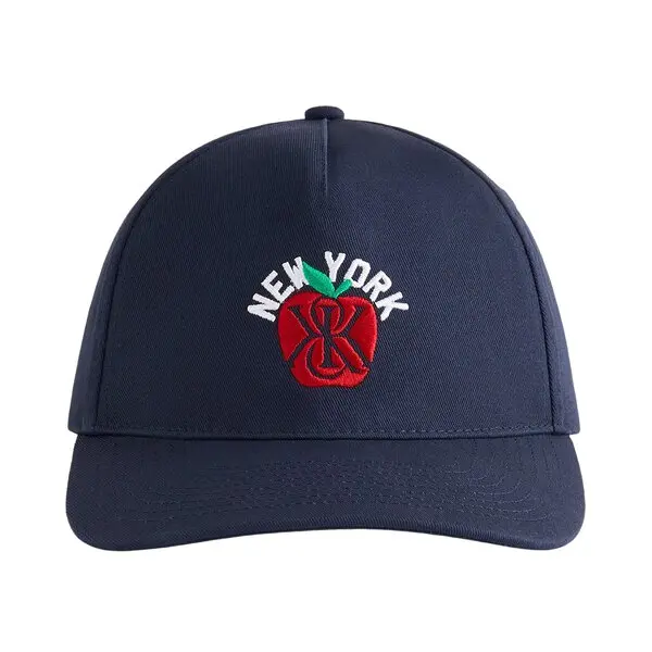 Kith Twill Bay Low Pinch Crown Snapback - Blue