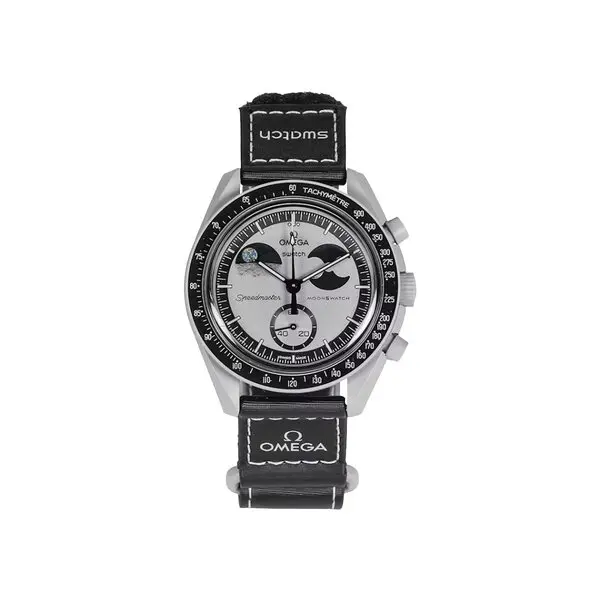 SWATCH X Omega Bioceramic "mission To Earthphase" Watch - Black