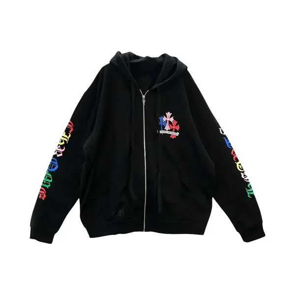 Chrome Hearts Cross Logo Zip Up Hoodie
