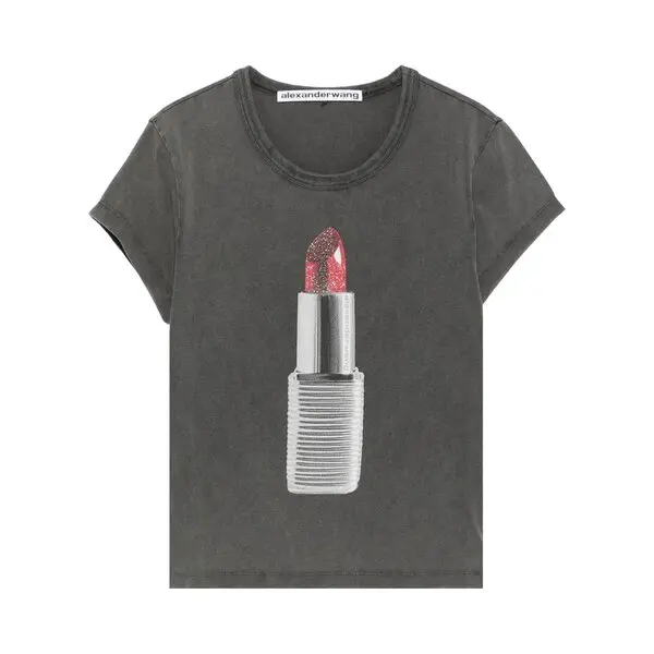Alexander Wang Lipstick Graphic Tee
