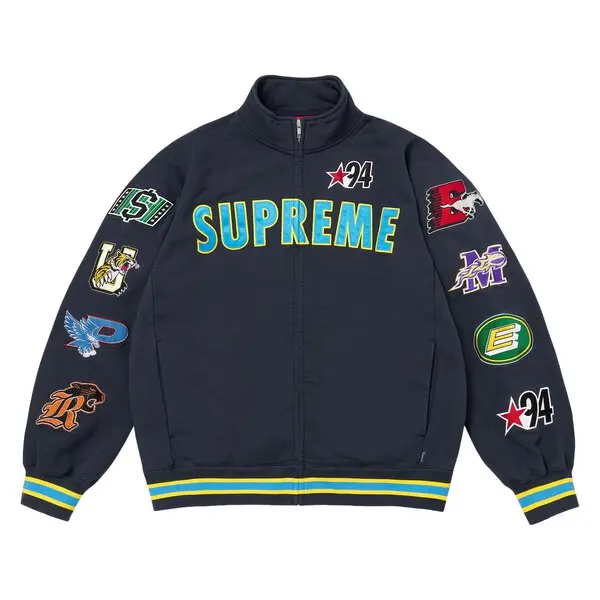 Supreme Mascots Zip Up Sweatshirt - Blue
