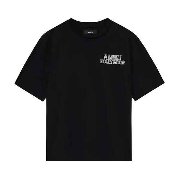 Amiri Hollywood Oversized Tee - Black