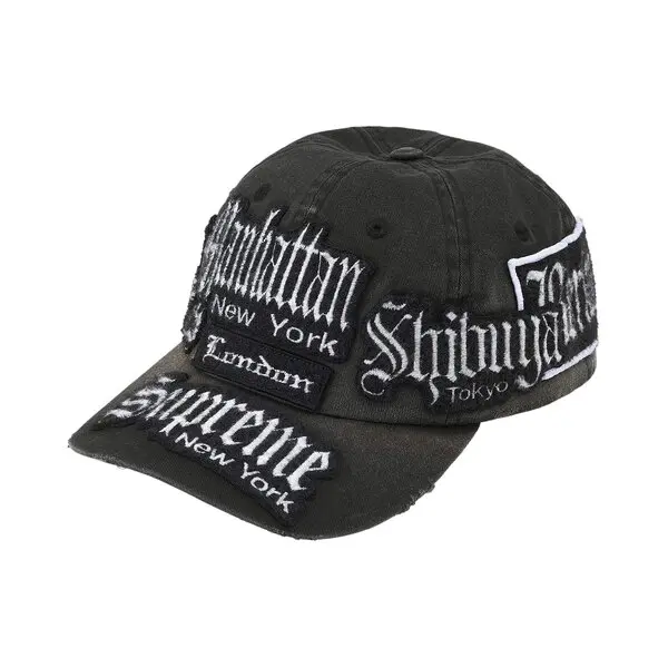 Supreme City Patches 6-panel Cap - Black