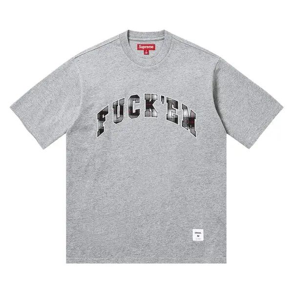 Supreme Short-sleeve Plaid Graphic T-shirt