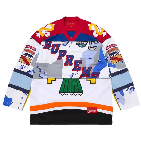 Supreme Paneled Hockey Jersey - White