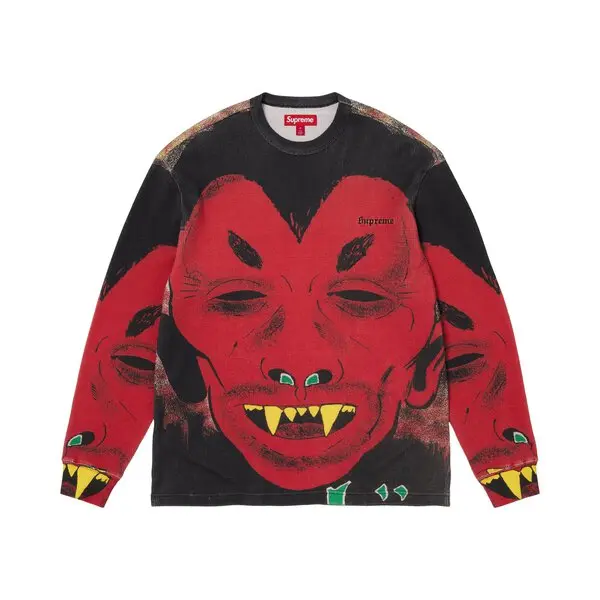 Supreme X Mike Kelley Thermal Long Sleeve Shirt