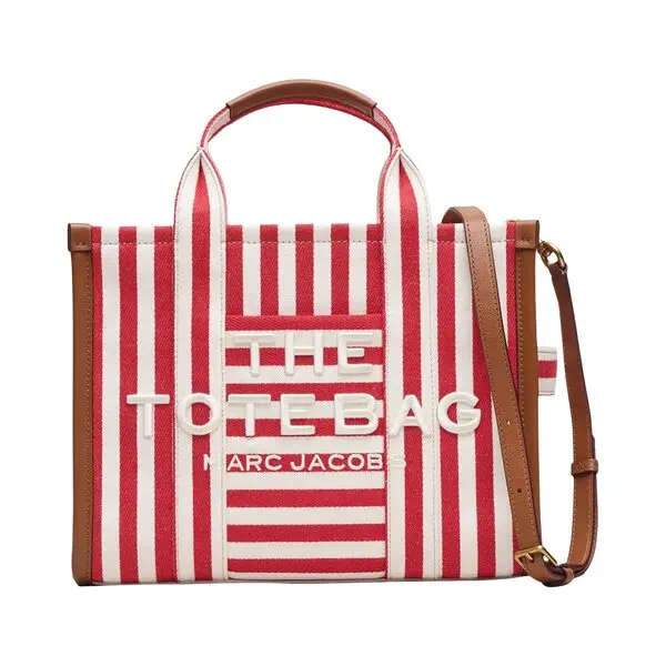 Marc Jacobs The Medium Stripe Canvas Tote Bag