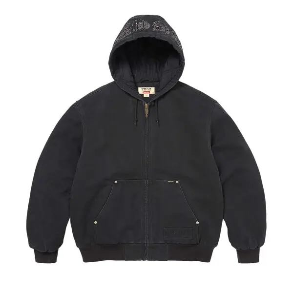 Supreme X The Great China Wall Hooded Work Jacket - Black