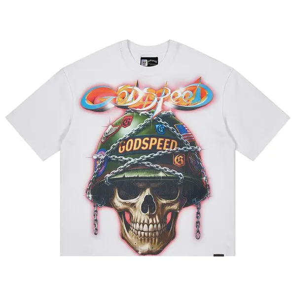 GODSPEED Snow' Badges Of Honor Graphic T-shirt - White