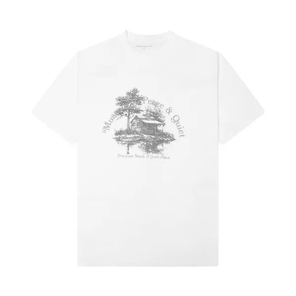 MUSEUM OF PEACE & QUIET Quiet Place" Graphic T-shirt - White