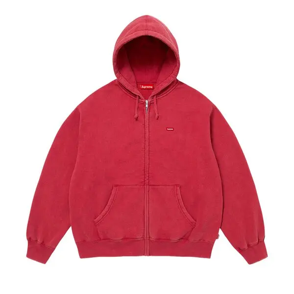 Supreme Small Box Zip Up Hooded Sweatshirt - Red