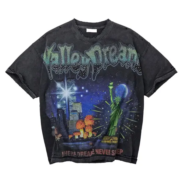 VALE FOREVER Skyline Bling T-shirt - Black