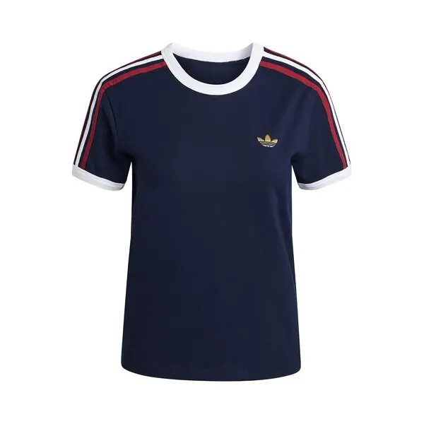 Adidas Originals 3-stripes Slim Tee - Blue