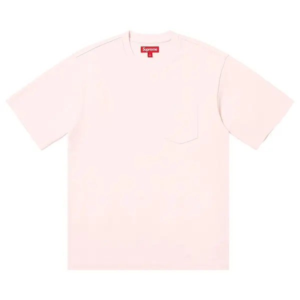 Supreme Short-sleeve Pocket Tee - Pink