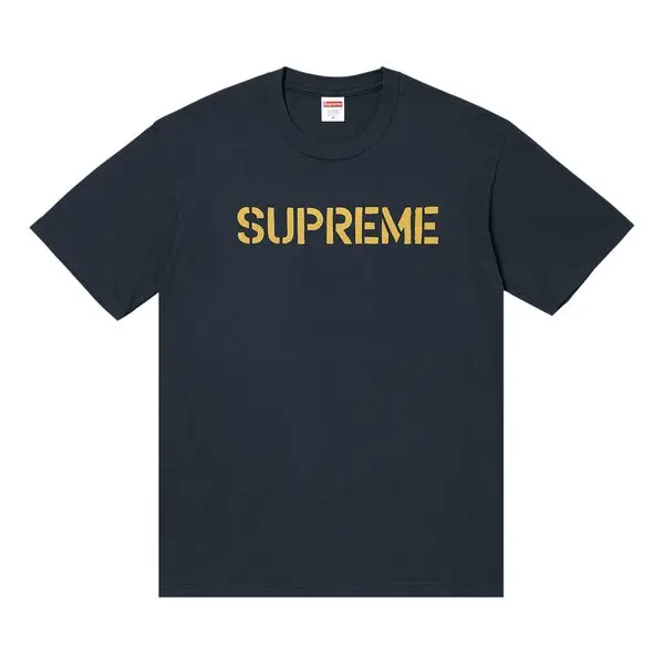Supreme Hard Tee" Navy T-shirt - Blue