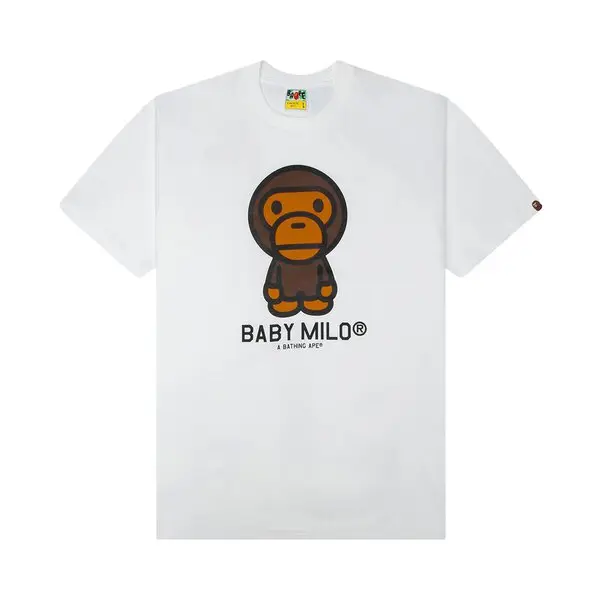 A BATHING APE Baby Milo Graphic T-shirt - White