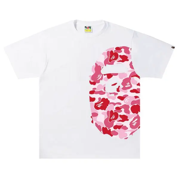 A BATHING APE Abc Camo Side Big Ape Head Tee - White