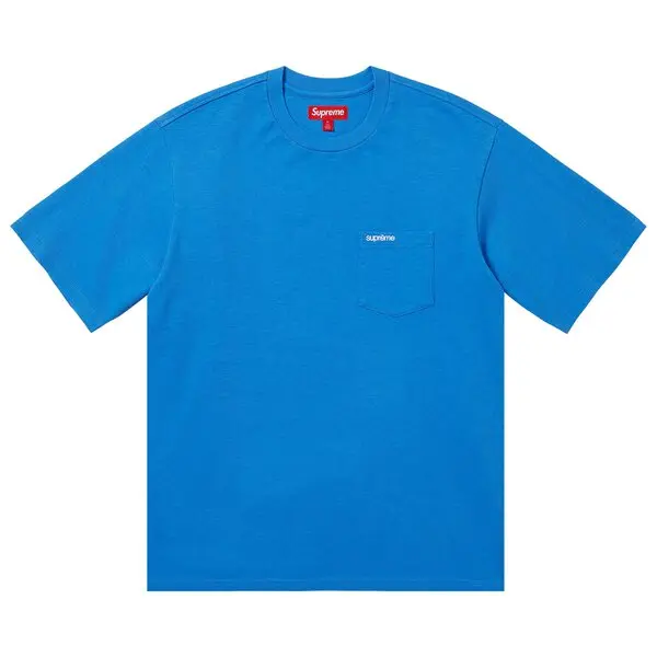 Supreme Short Sleeve Pocket Tee - Blue