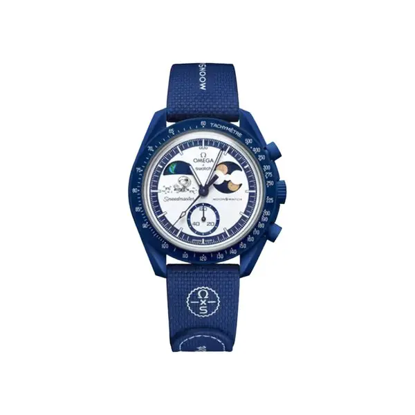 SWATCH X Omega Bioceramic Moonswatch "mission To Earth - Blue