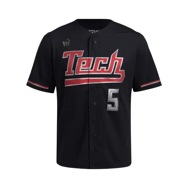 Adidas Texas Tech Strategy Full-button Jersey