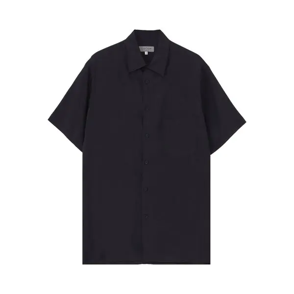 YOHJI YAMAMOTO POUR HOMME Big Half Sleeve Shirt - Black