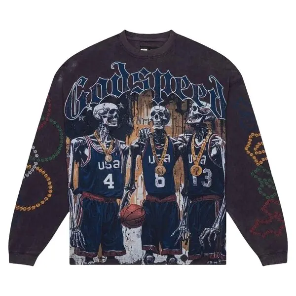 GODSPEED Dream Team' Long Sleeve T-shirt - Black