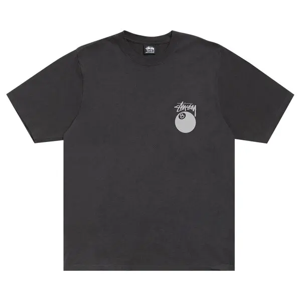StÜssy 8 Ball Pigment Dyed T-shirt - Black