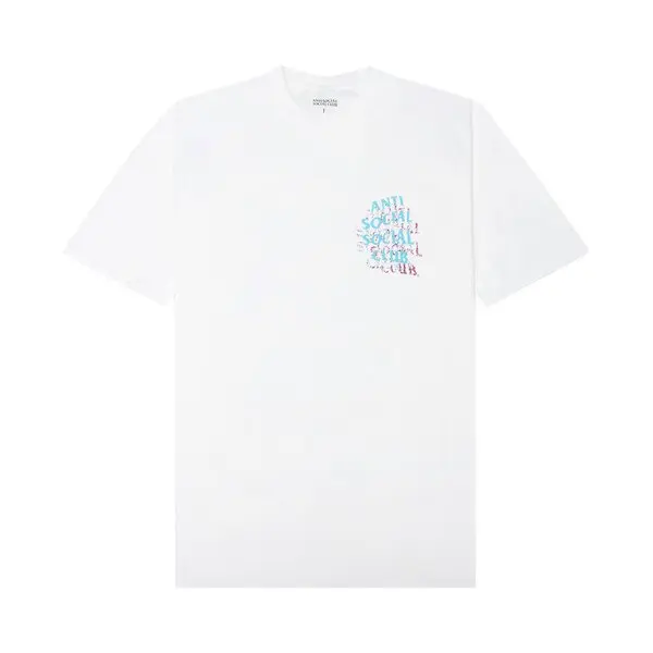 ANTI SOCIAL SOCIAL CLUB Distressed" Graphic T-shirt - White