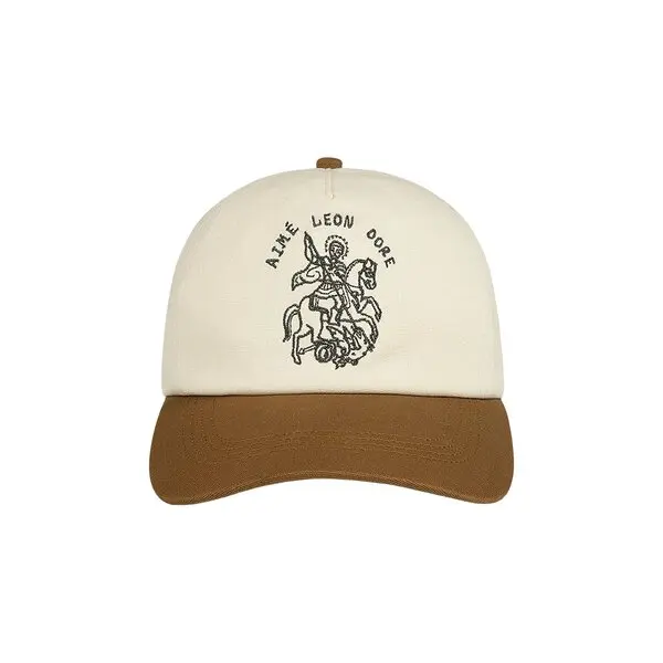 Aimé Leon Dore Saint George Embroidered Baseball Cap - Cream