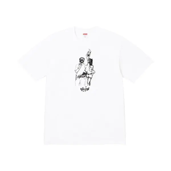 Supreme X Salem Graphic Print T-shirt - White